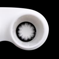 China Black Big Eyes 14.5mm Yearly Disposable Contact Lenses with 0.08mm Thickness for Dramatic Eye Enhancement for sale