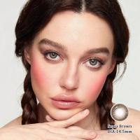 China MillCReeK Sepia Brown 14.5mm Yearly Disposable Colored Contact Lenses for Natural Eye Enhancement for sale