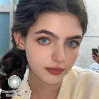 China MillCReeK Cleopatra Sky Blue 14.2mm Contact Lenses with 40% Water Content for Natural Eye Enhancement for sale