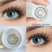 China MillCReeK Cleopatra Sky Blue 14.2mm Contact Lenses with 40% Water Content for Natural Eye Enhancement for sale