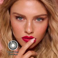 China Pattaya Grey 14.2mm Yearly Disposable Contact Lenses with Natural Grey Eye Enhancement for sale