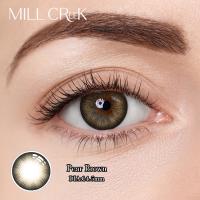 China Pear Brown 14.5mm Yearly Disposable Contact Lenses with 40% Water Content for Dark Eyes for sale
