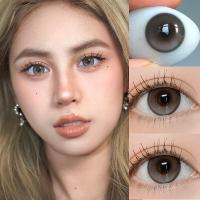 China MillCReeK Honey Peach Grey 14.5mm Yearly Disposable Colored Contact Lenses for Wholesale for sale