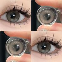 China MillCReeK Honey Peach Grey 14.5mm Yearly Disposable Colored Contact Lenses for Wholesale for sale