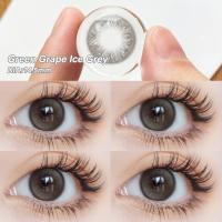 China Millcreek Green Grape Ice Grey 14.5mm Yearly Colored Contact Lenses with 3-Tone Natural Blending and Sandwich Technology for sale