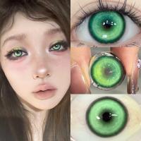 China Koi Tail Butterfly Green 14.5mm Cosplay Contact Lenses - K-Beauty Inspired for Halloween & Themed Looks for sale