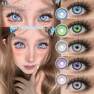 China MillCReeK Koi Series 14.5mm Diameter Colored Contact Lenses with 40% Water Content for Cosplay and Halloween for sale