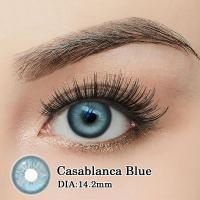 China Casablanca Blue 14.2mm K-Beauty Inspired Yearly Disposable Colored Contact Lenses for sale