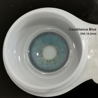 China Casablanca Blue 14.2mm K-Beauty Inspired Yearly Disposable Colored Contact Lenses for sale