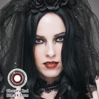 China Millcreek Obscura Red 14.5mm Diameter Cursed Eye Pattern Premium HEMA Material Cosplay Contact Lenses for sale