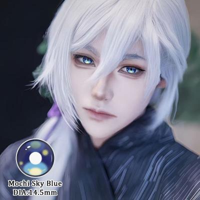 China Millcreek Mochi Sky Blue 14.5mm Colored Contact Lenses with Moisture-Lock Technology for Yearly Disposable Soft Eye Contacts for sale