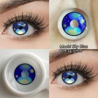 China Millcreek Mochi Sky Blue 14.5mm Colored Contact Lenses with Moisture-Lock Technology for Yearly Disposable Soft Eye Contacts for sale