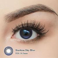 China Starkiss Sky Blue 14.5mm Daily Disposable Colored Contact Lenses with Highlight Positioning Technology for sale