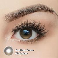 China Millcreek OxyWave Brown 14.5mm Daily Disposable Colored Contact Lenses with Highlight Positioning Tech and Ultra-Thin 0.03mm Design for sale