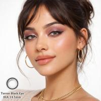 China Millcreek Terror Black Eye 14.5mm Diameter High Opacity Soft Contact Lenses with 40% Water Content for Yearly Use for sale