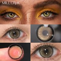 China Millcreek Diamond Sugar Brown 14.2mm Daily Disposable Colored Contact Lenses with 55% Water Content for sale