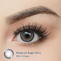 China Millcreek Diamond Sugar Grey 14.2mm Daily Disposable Contact Lenses with Sugar Shimmer Aesthetic and Medical-Grade Safety for sale