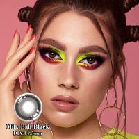 China Millcreek Milk Ball Black 14.5mm Diameter Daily Disposable Colored Contact Lenses with UV Block and Big Eye Effect for sale