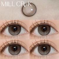 China Millcreek Honey Peach Grey 14.5mm Daily Disposable Colored Contact Lenses with 0.08mm Thickness and 55% Water Content for sale