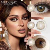 China Millcreek Breeze Hazel 14.2mm Diameter Golden Hazel Core 8.5mm Base Curve Daily Disposable Colored Contact Lenses for sale