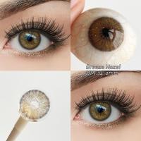 China Millcreek Breeze Hazel 14.2mm Diameter Golden Hazel Core 8.5mm Base Curve Daily Disposable Colored Contact Lenses for sale