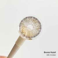 China Millcreek Breeze Hazel 14.2mm Diameter Golden Hazel Core 8.5mm Base Curve Daily Disposable Colored Contact Lenses for sale