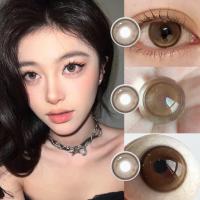 China Millcreek Honeycomb Milk Tea 14.2mm Diameter Daily Disposable Colored Contact Lenses with 40% Water Content for sale