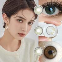 China Water Hazel Green 14.0mm Beauty Contact Lenses with 40% Water Content and BC 8.6 for Natural Style for sale
