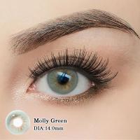 China Molly Green 14.0mm Diameter K-Beauty Contact Lenses with 40% Water Content and 0.08mm Center Thickness for sale