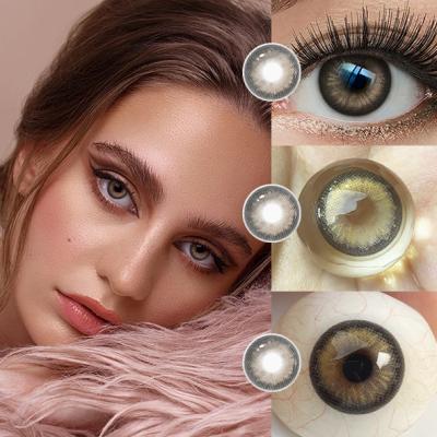 China MillCReeK Giselle Grey 14.2mm Yearly Disposable Contact Lenses with 40% Water Content for Natural K-Beauty Style for sale