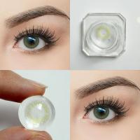 China Catrii Olive Green 14.2mm Diameter Yearly Disposable Contact Lenses with 40% Water Content CE ISO Certified for sale