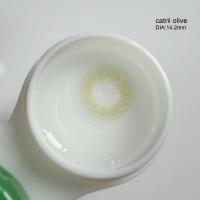 China Catrii Olive Green 14.2mm Diameter Yearly Disposable Contact Lenses with 40% Water Content CE ISO Certified for sale