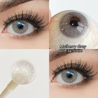 China MILLCREEK Mulberry Grey 14.0mm K-Beauty Yearly Disposable Colored Contact Lenses for sale