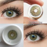 China MillCreeK Angeles N Gray 14.2mm Olive Gray Colored Contact Lenses with 40% Water Content for Yearly Use for sale