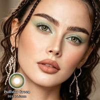 China MILLCREEK Puffstar Green 14.2mm Diameter Yearly Colored Contact Lenses with 40% Water Content and CE ISO 13485 Certification for sale