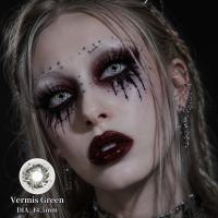 China MILLCREEK Vermis Green 14.5mm Toxic Mutant SFX Contact Lenses with 40% Water Content and CE ISO 13485 Certification for sale