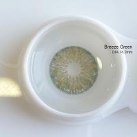 China MILLCREEK Breeze Green 14.2mm Yearly Design Natural Soft Lenses - CE & ISO Certified for sale