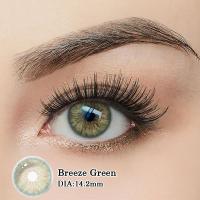 China MILLCREEK Breeze Green 14.2mm Yearly Design Natural Soft Lenses - CE & ISO Certified for sale