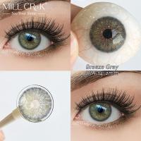 China CE & ISO Certified Breeze Grey 14.2mm Yearly Design Natural Soft Lenses by MILLCREEK for sale