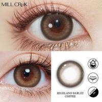 China 12 Months Replacement Highland Barley Coffee 14.2mm Soft Contact Lenses MILLCREEK CE ISO for sale