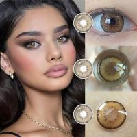 China Sophisticated Mocha Brown 14.2mm Yearly Soft Lenses by MILLCREEK with CE & ISO for sale