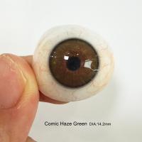 China MILLCREEK Comic Haze Green Yearly Colored Contact Lenses with 14.2mm Diameter and Tea-Mist Effect - CE ISO Certified for sale