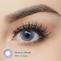 China MILLCREEK 14.5mm  Gravity Heart  Purple Colored Contact Lenses Comfortable Wearing Experience for sale
