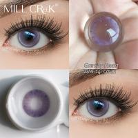 China MILLCREEK 14.5mm  Gravity Heart  Purple Colored Contact Lenses Comfortable Wearing Experience for sale