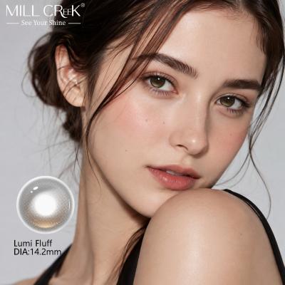 China MILLCREEK  Lumi Fluff Highlight  Contact Lenses 40% Water Content HEMA  Yearly 14.2mm for sale