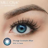 China MILLCREEK Orange Granules Highlight 4-Tone 14.5mm Full-Coverage Daily Colored Contact Lenses Smooth Surface Design To Enhance Wearer Comfort And Reduce Dryness for sale