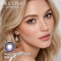China MILLCREEK Orange Granules Highlight 4-Tone 14.5mm Full-Coverage Daily Colored Contact Lenses Smooth Surface Design To Enhance Wearer Comfort And Reduce Dryness for sale