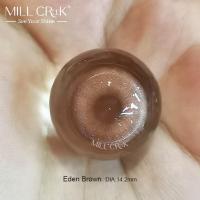 China MILLCREEK Natural Eden Contact Lenses 14.2mm 4-tone  Brown & Grey Moisture Lock For Long Events Soft Colors For Soft Looks for sale