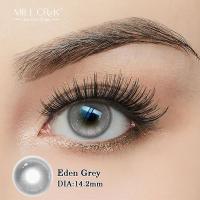 China MILLCREEK Natural Eden Contact Lenses 14.2mm 4-tone  Brown & Grey Moisture Lock For Long Events Soft Colors For Soft Looks for sale