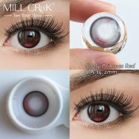 China MILLCREEK Goofy Princess  CONTACT Lenses 14.2mm 4-tone Colored Contact Lens  With Power 0.00 ~ -8.00 Yearly Prescription Contact Lenses for sale